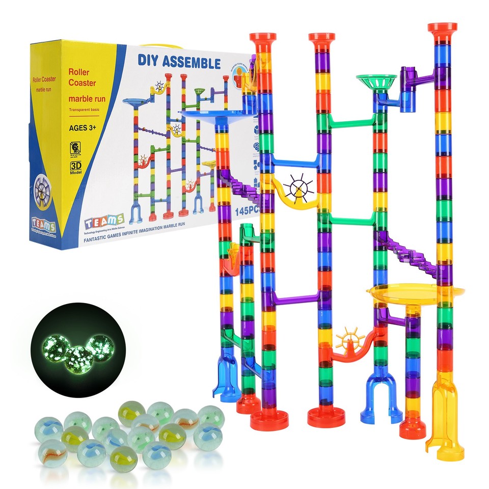 Marble Run Set 145 PCS Building STEM Toy Educational Learning Gift for ...