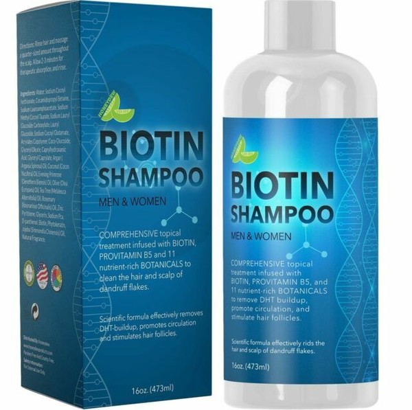 Maple Holistics Biotin Shampoo for Hair Growth and Volume Unisex 16 Oz ...