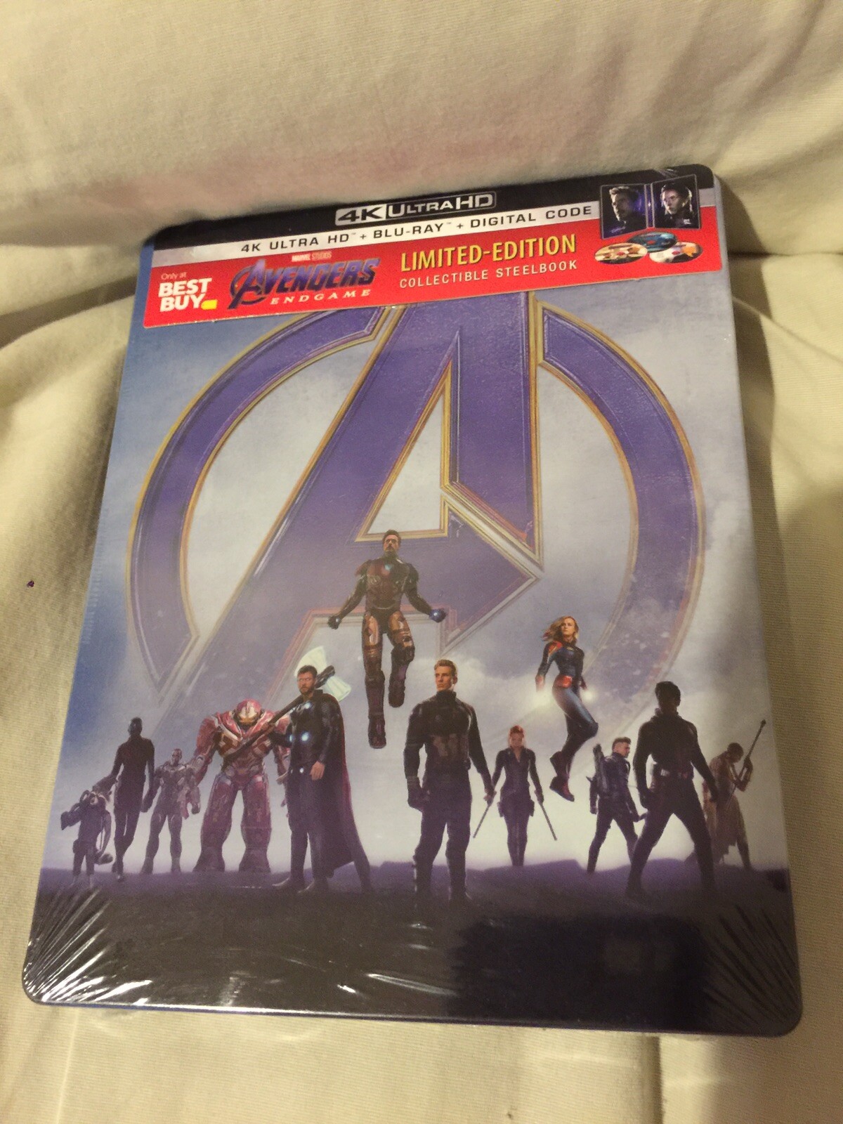 MARVEL Avengers Endgame 4K Steelbook Ultra HD Blu-Ray,+ Bluray ...