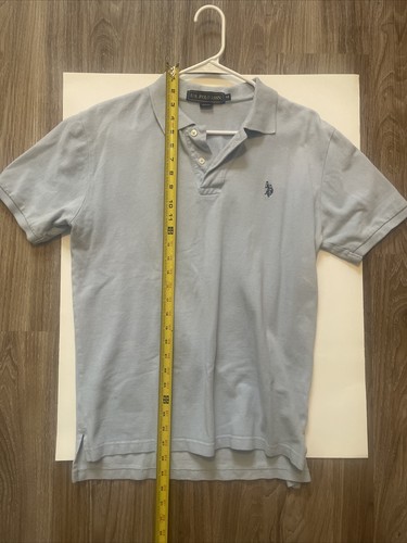 U.S. Polo Assn Size M Light Blue Polo Shirt 100% Cotton | eBay