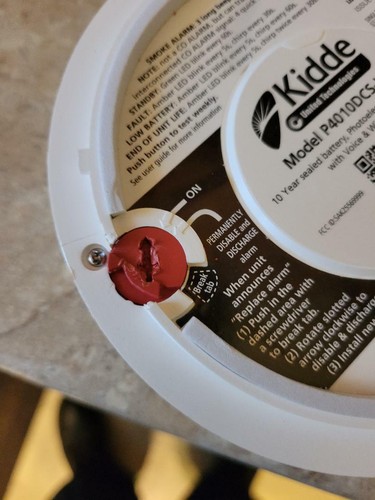 Kidde P4010DCS-W Battery Powered Wire-Free Interconnected Smoke Alarm ...
