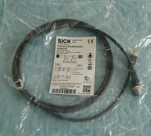 NEW Sick YF2A15-020UB5M2A15 M12 5 Pole Extension A-Coded DE-79183 2048 ...