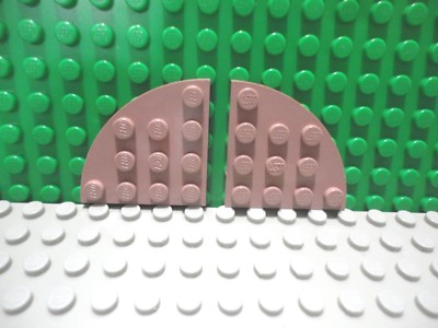 Lego 2 Flesh 4x4 base plate with rounded corner NEW | eBay