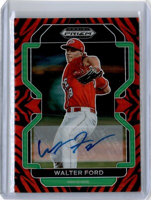 2022 Prizm Draft Picks Tiger Stripe Walter Ford Auto 23/25 (B71 ...