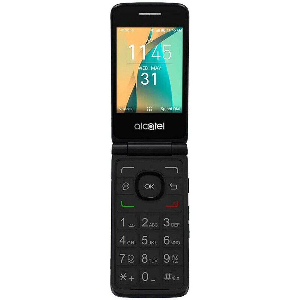 Alcatel Go Flip 4044W 4GB Blue (T-Mobile) 4G LTE GSM Flip Senior Cell ...