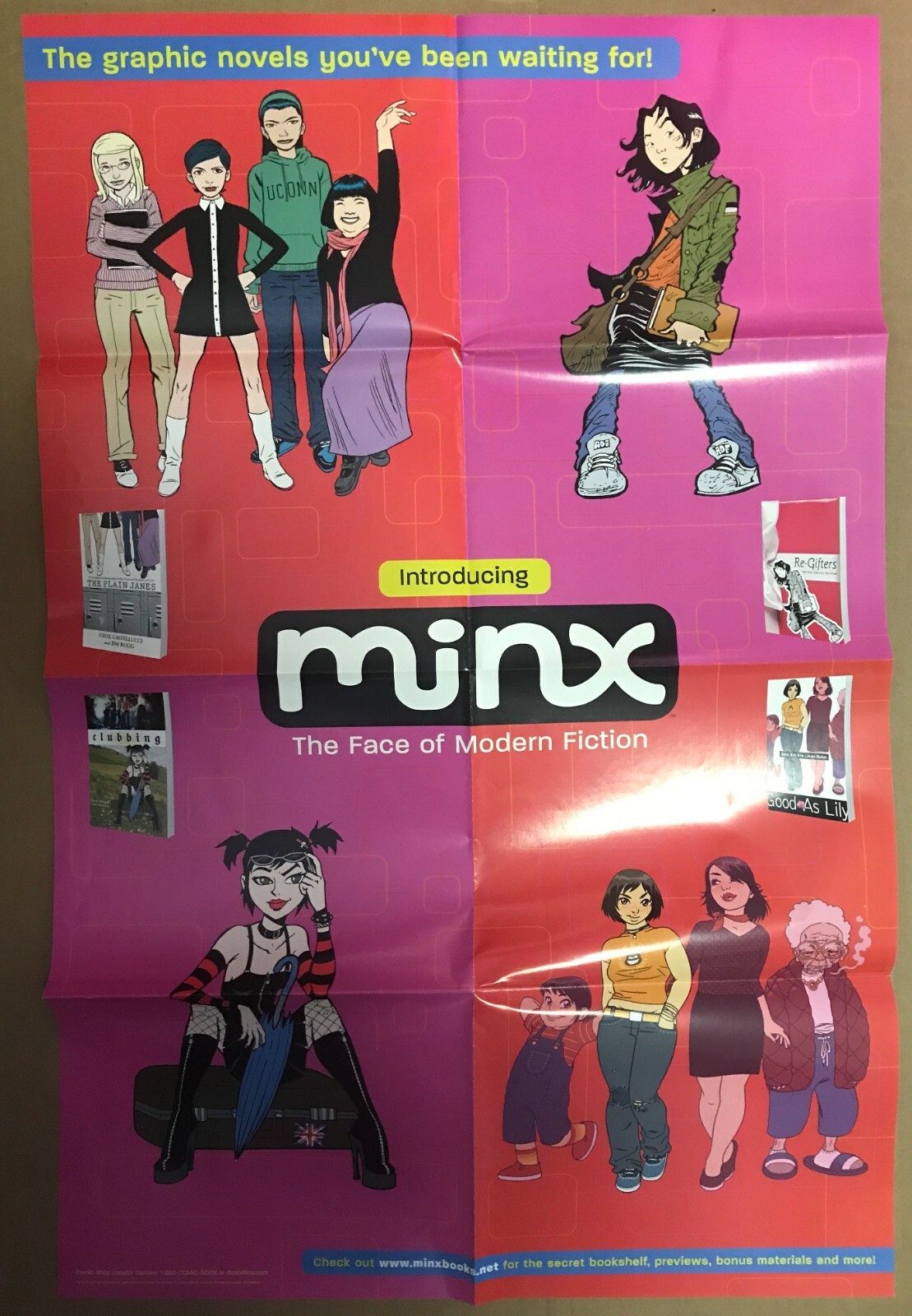 MINX FACE OF MODERN FICTION YA GRAPHIC NOVELS PROMO POSTER (NEW) 2007 ...