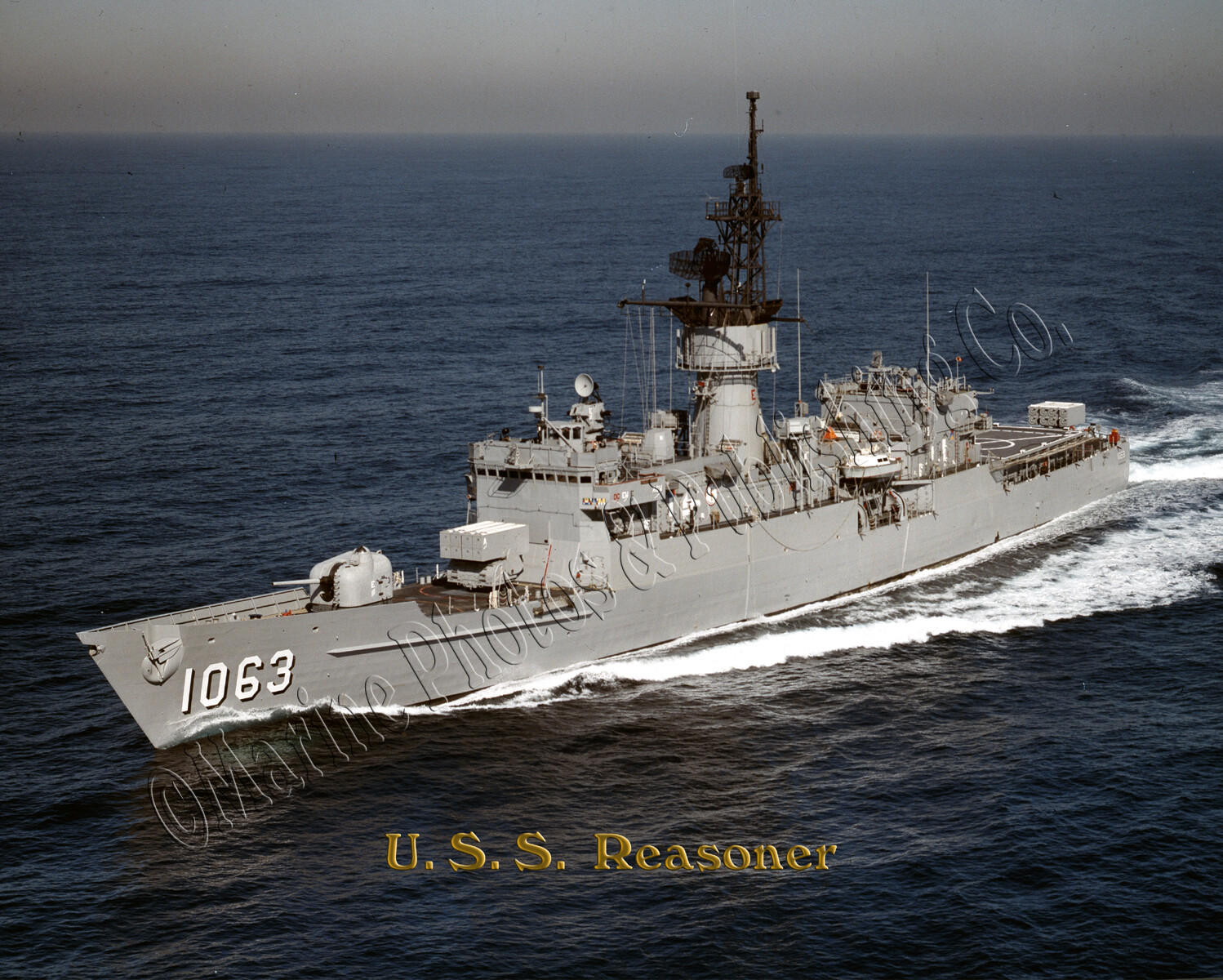 USS REASONER FF 1063 Personalized Navy Ship Photo on Canvas Print | eBay