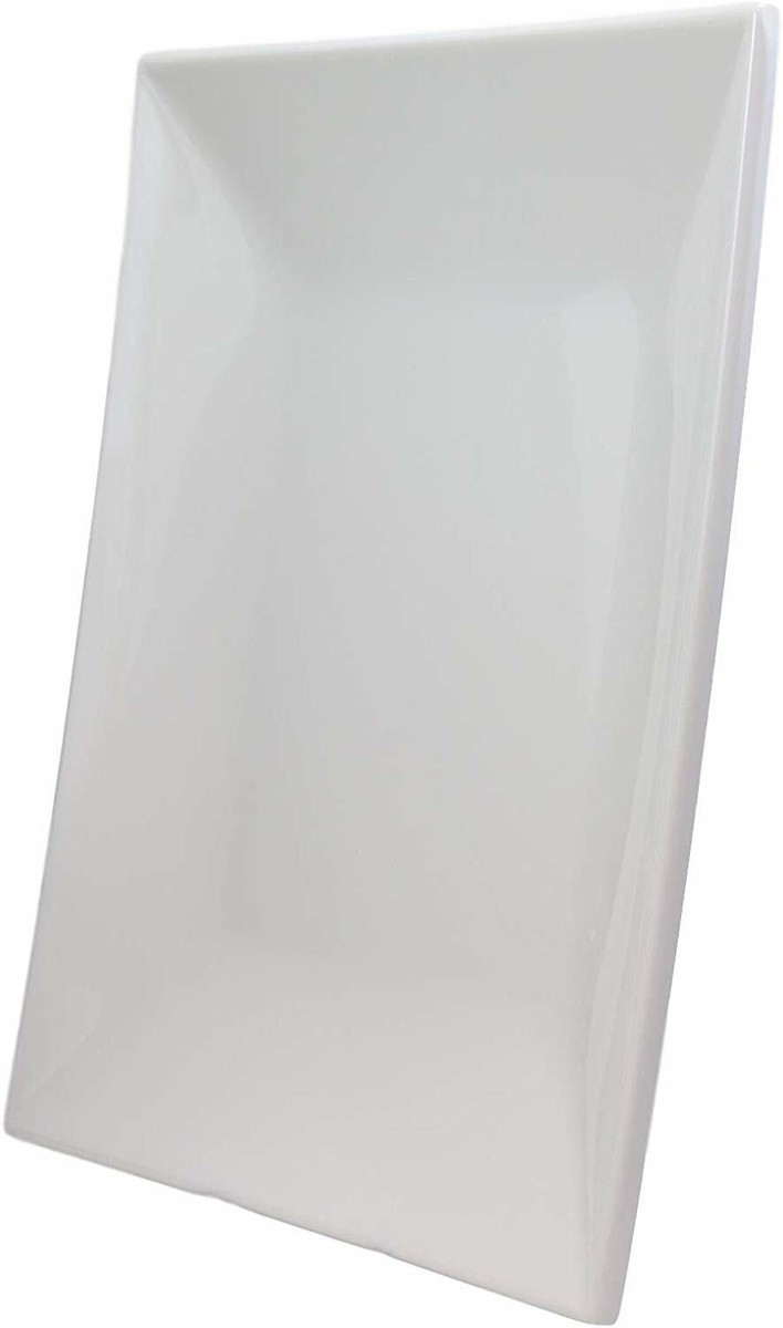 Modern Square White Plates 12PCS Modern Square White Ceramic