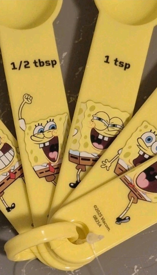 5 Pc SpongeBob Measuring Spoons Set | eBay