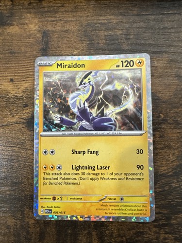 Rare Miraidon Pokémon Card 003/015 Holo | eBay