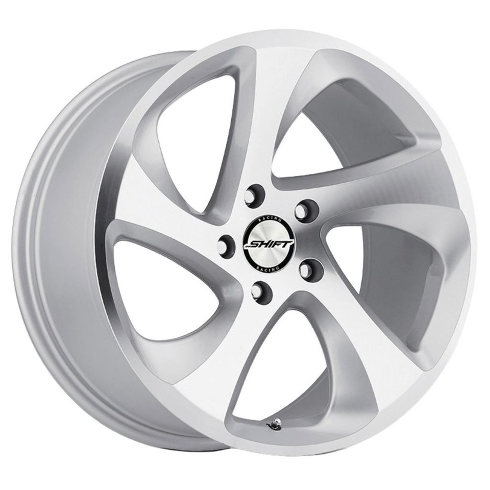 (Set-4) Shift Strut 17x8 5x114.3 35MM Silver Machined wheels rims 17 ...