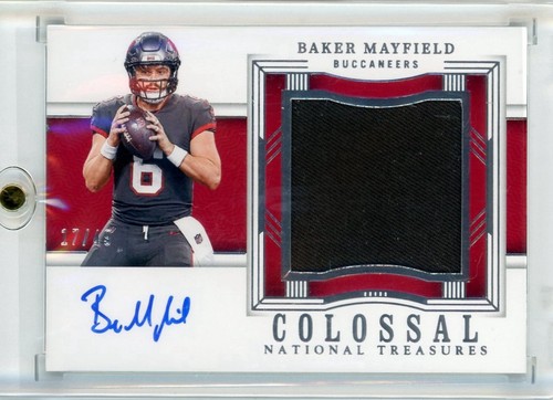 2023 National Treasures Baker Mayfield /49 ON CARD AUTO! Tampa Bay Buccaneers SP | eBay