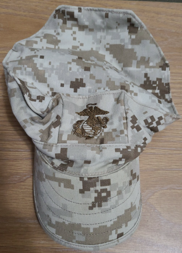 USMC COVER GARRISON MARPAT DESERT US MARINE CORPS CAP HAT Small #1 | eBay