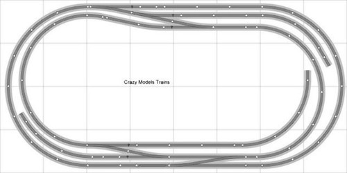 Bachmann E-Z Track Train Layout #013D Train Set HO Scale 4' X 8' DCC ...