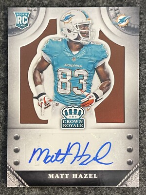 2014 Panini Crown Royale Signatures Retail Bronze 22/99 Matt Hazel ...