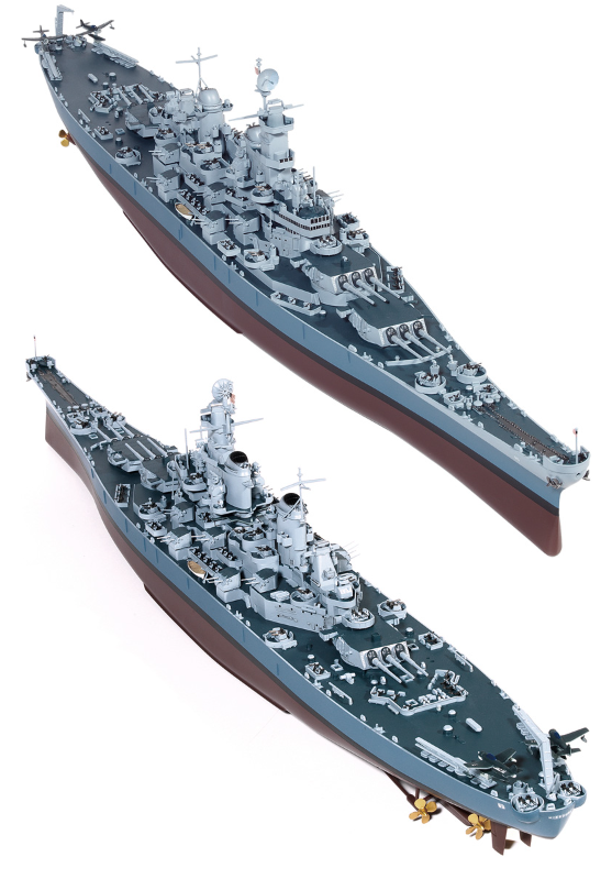 1/400 USS MISSOURI BB-63 US Battle Ship Plastic Hobby Model kit #14401 ...
