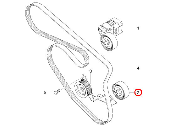 OEM BMW E46 E60N E81 E82 E83 E83N E84 DEFLECTION PULLEY 1440378 ...