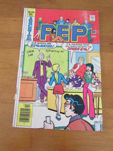 1976 ARCHIE Series PEP #320 December Comic Book MEDICINE MAN CHEMISTRY ...