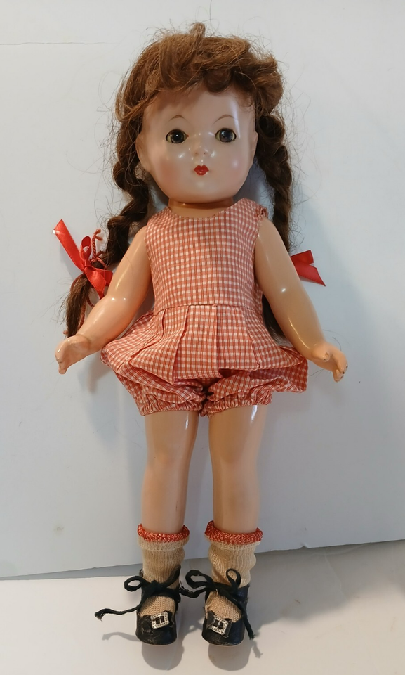 Vintage 1930's Effanbee 14" Composition Patricia Doll HH Wig - Orig ...