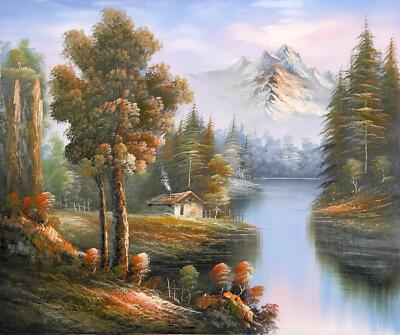 Shumu Fu, Spring Mountain Landscape (17), Oil on Canvas, unsigned | eBay