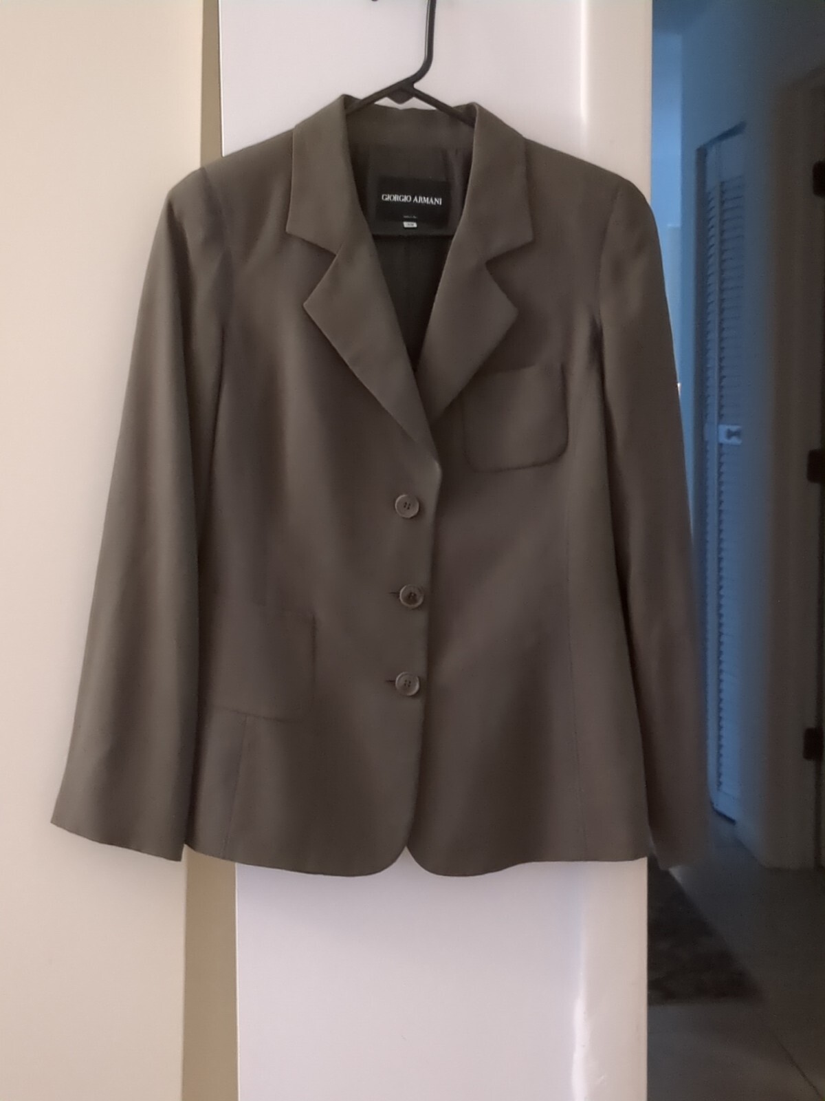 Giorgio Armani Black Label Borgo 21 Jacket Silk Olive… - Gem