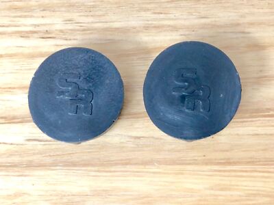 SR - Curved Large Font SR Pedal Caps - Black - old school bmx | eBay