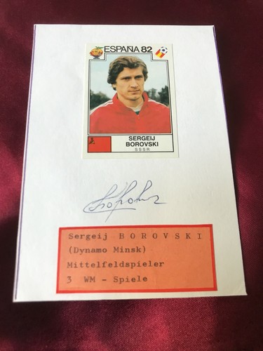 Autogramm SERGEI BOROVSKY-UdSSR/Sowjetunion/CCCP-WM 82-Dinamo Minsk/Ukraine-AK | eBay.de