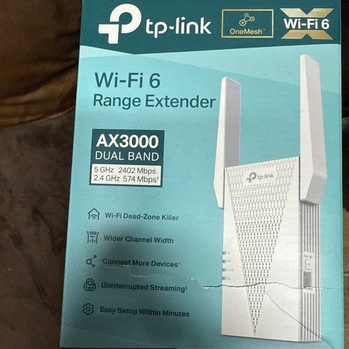 TP-Link RE715X Wireless Dual Band Range Extender Mesh AX3000 WiFi 6 ...