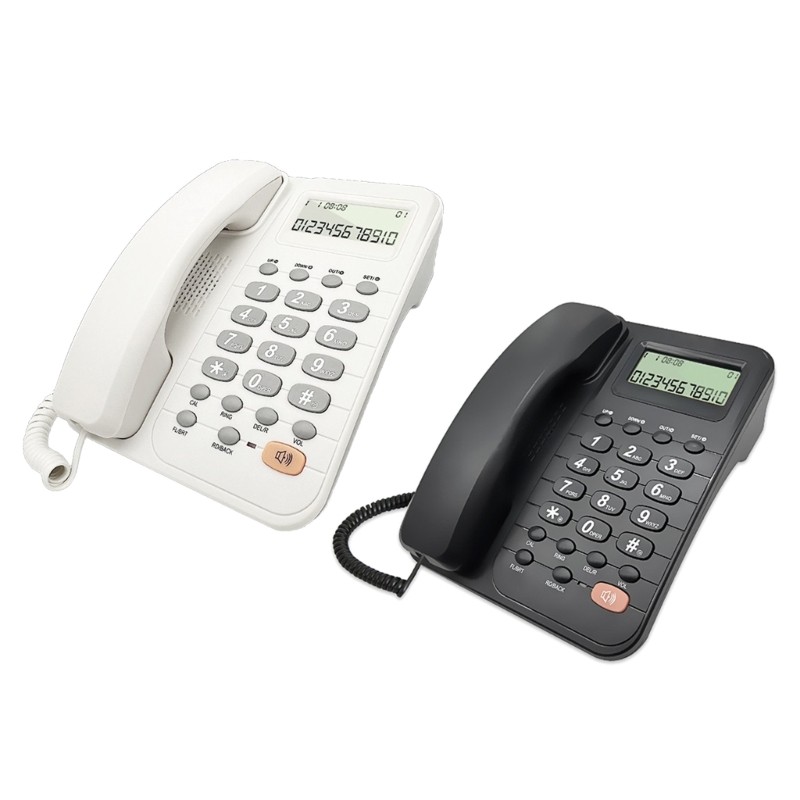 Telephone Professional Office Desk Phone Corded Landline With Incoming ...