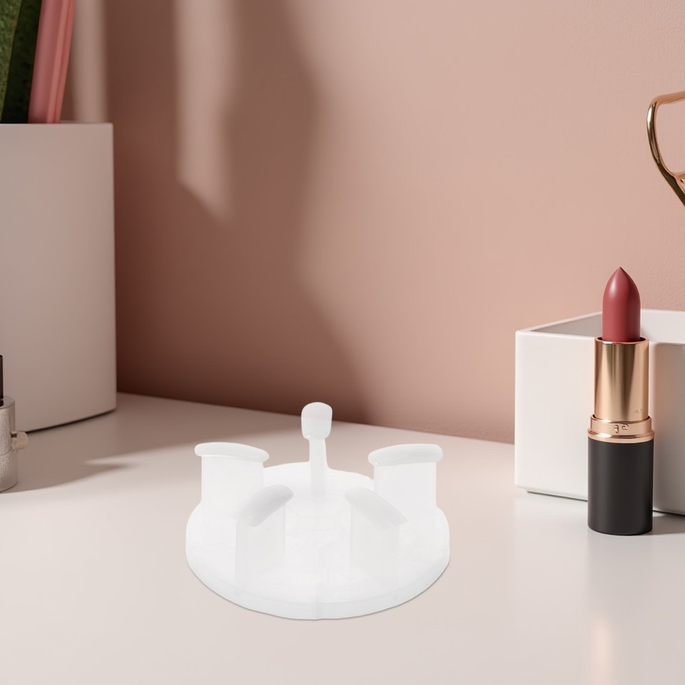 10pcs Nail Tip Display Board: Round Lotus Shape Practice Stand ...