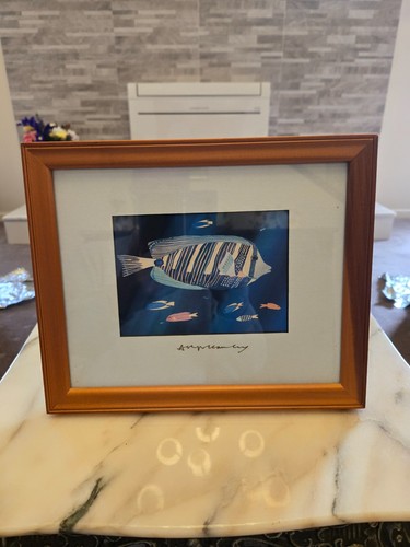 Ashley Manley-FISH SERIES SET OF 4 in Timber Framed Print under Glass ...