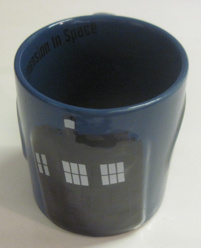Doctor Who THE TARDIS Coffee Mug Cup 3D Embossed Blue Black Ceramic ...