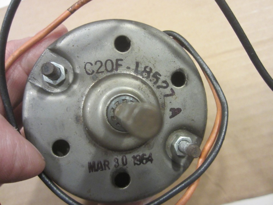 Mid 1960's Ford Fairlane Falcon heater Blower Motor | eBay