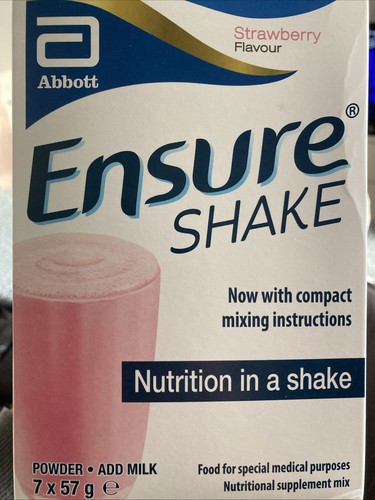 Ensure Shakes Powder. x 1 Box. (21 x 57g Sachets) Quality Nutrition ...
