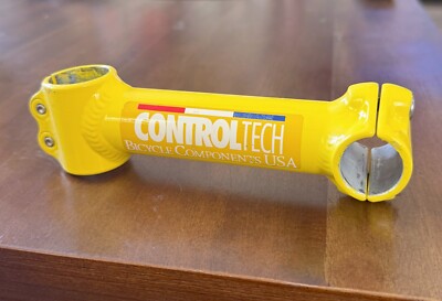 RARE Early Control Tech Stem Yellow 135mm x 25.4mm | eBay