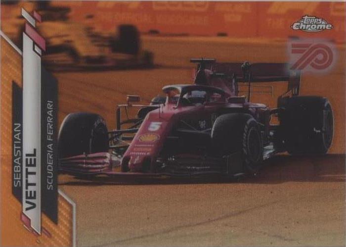 2020 Topps Chrome Formula 1 - F1 Cars Sebastian Vettel #23 70th ...