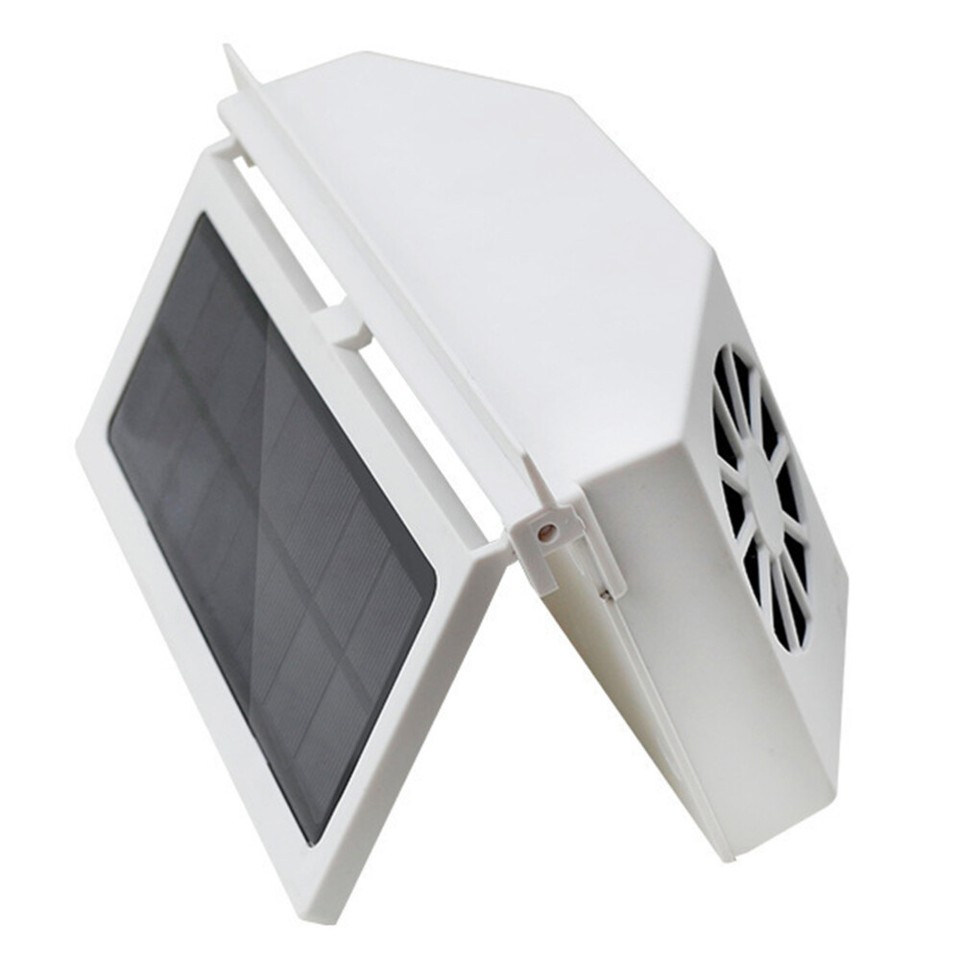 Solar Powered Car Air Conditioning Ventilating Fan Travel for Window | eBay