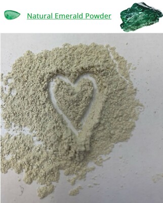 99.9% Natural Emerald Powder/Dust Approx 50 Micron for various uses ...
