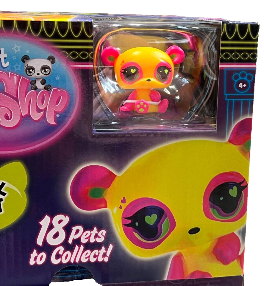 LITTLEST PET SHOP BLACK LIGHT EXCLUSIVE UNRELEASED OFFICIAL BLIND BOX ...