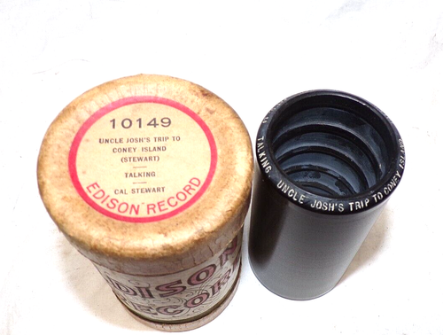 EDISON PHONOGRAPH 2m CYLINDER RECORD #10149 , UNCLE JOSH'S TRIP TO ...