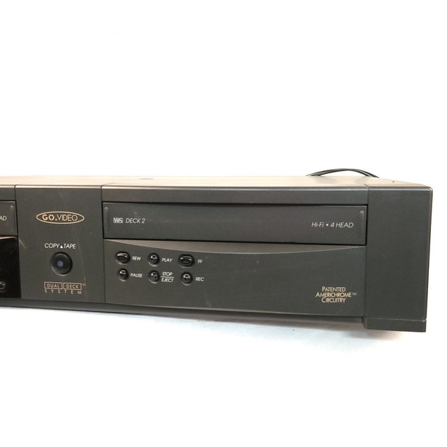 Go Video Gv-4060 Dual Deck HIFI VCR Copy VHS Tapes Reconditioned ...
