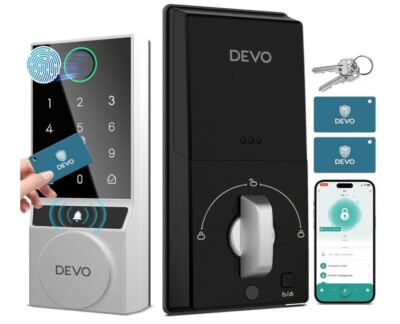 Devo G2 Smart Lock – Fingerprint, Bluetooth App, Keypad, Key, IC Card ...