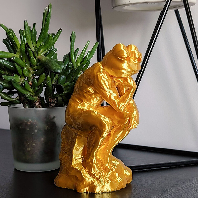 The Feeler Pepe Statue Frog Statue Crafts Living Room Decor Figurines ...