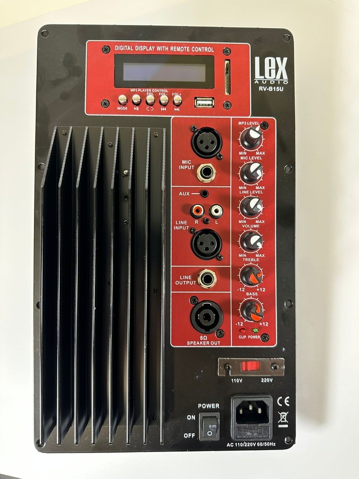 Plate Amplifier for PA/DJ Speaker Cabinets and Loud speakers Lex Audio ...