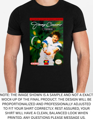 Jimmy Connors Tennis Nes Graphic T Shirt Men or Women NEW | eBay