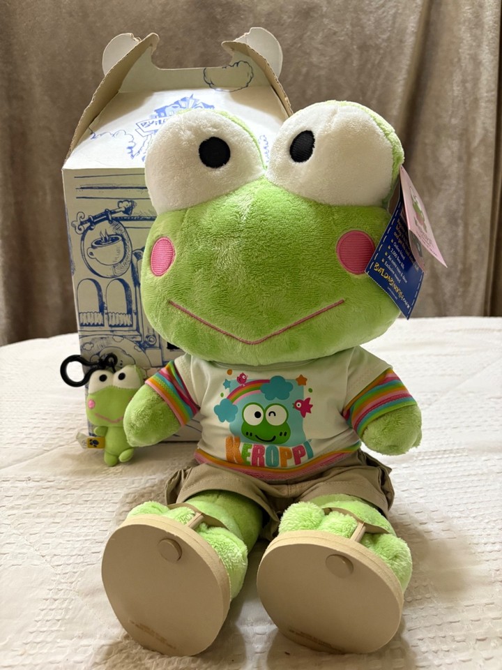 Build A Bear Sanrio Keroppi Plush with Keychain | eBay