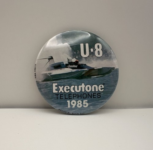 Vintage U-8 Executone Telephones 1985 hydroplane Boat racing pinback ...