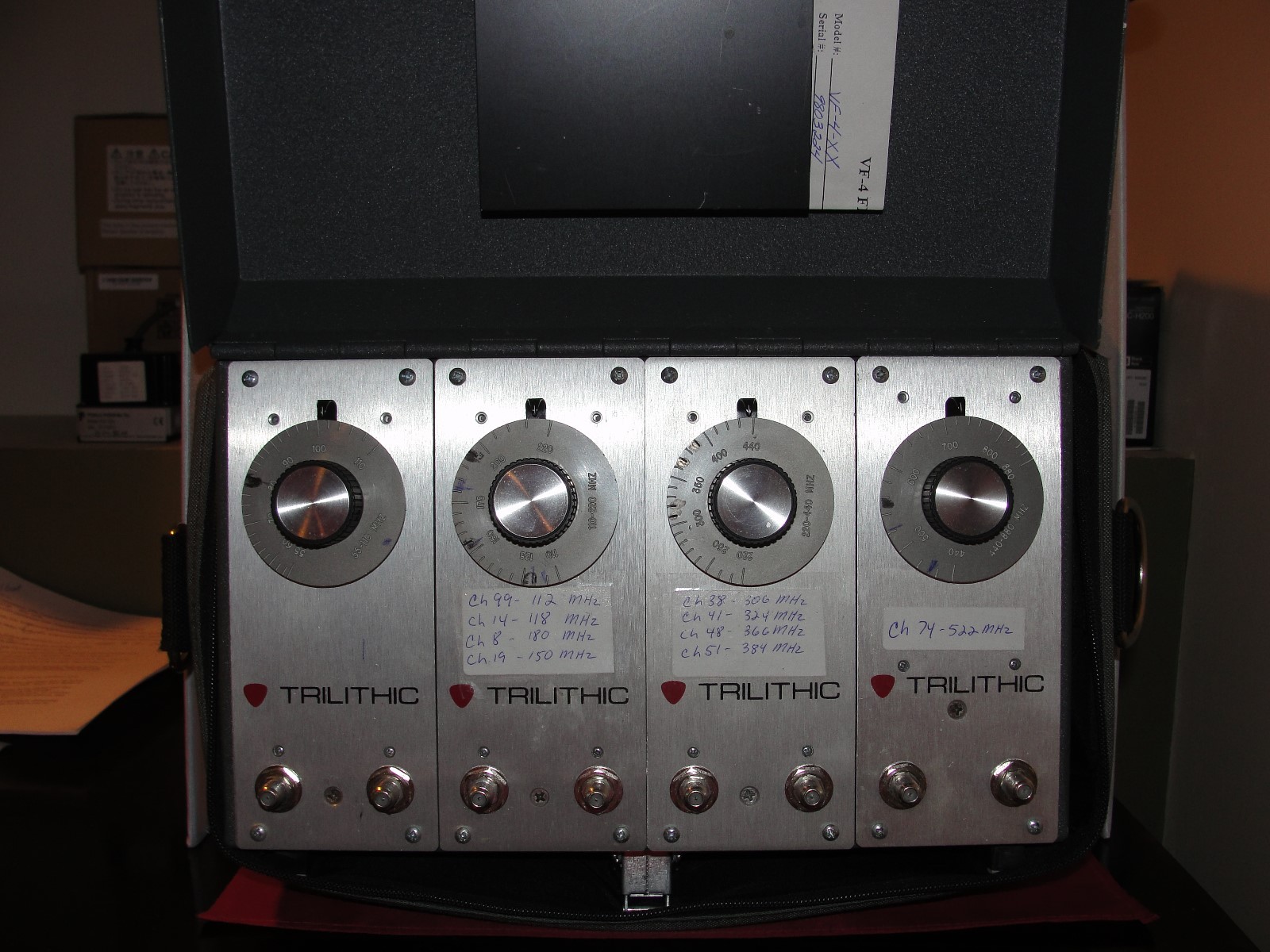 TRILITHIC VF-4-XX Portable Tunable Filter Preselector 55MHz to 880 MHz ...