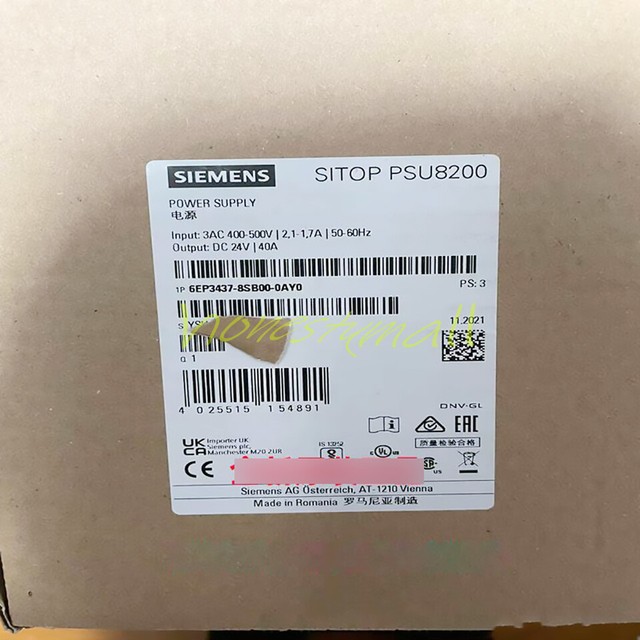 Siemens Sitop PSU8200 Stromversorgung 24V/40A - Grau (6EP3437-8SB00 ...