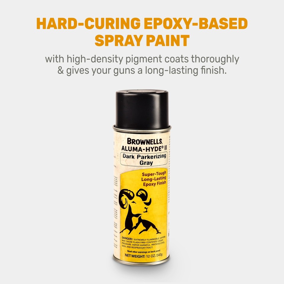 Brownells Aluma-Hyde II Firearm Finish Spray Coating Dark Parkerizing ...